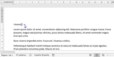 Cómo Insertar Lorem Ipsum Texto Aleatorio Word Fácil