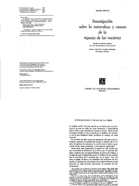 Unidad 1 1 Smith Rn Introducción Y Plan De Obra Pdf Nación Sociedad