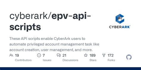 Github Cyberarkepv Api Scripts These Api Scripts Enable Cyberark