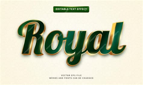 Premium Vector Editable 3d Royal Gold Text Effect Fancy Font Style Perfect For Logotype Title