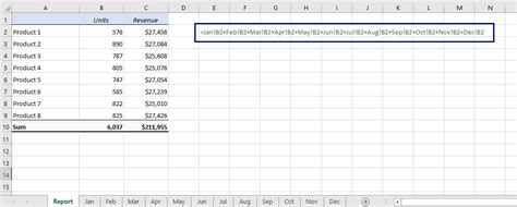 sum across multiple sheets in excel easy