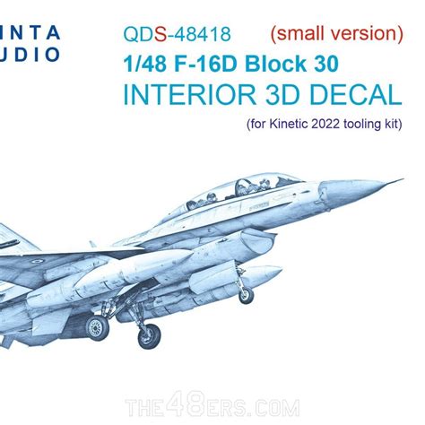 F 16d Block 30 3d Printed And Coloured Interior On Decal Paper Small