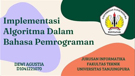 Implementasi Algoritma Dalam Bahasa Pemrograman Youtube