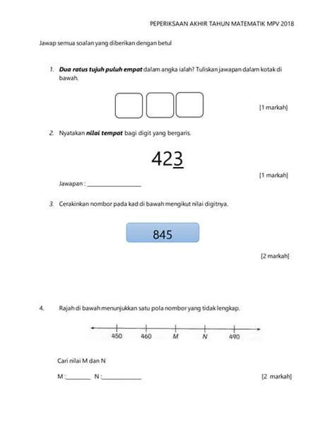 Final Year Mpv Math 2018 Pdf