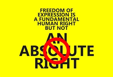 The Right To Freedom Of Expression Is Not An Absolute Right Campaigns Gpuh