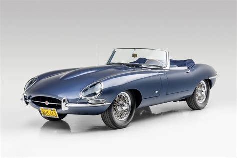 1961 Opalescent Blue Jaguar E Type 3 8 Roadster For Sale In California — Supercar Nostalgia