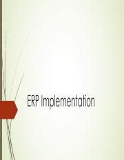 3 ERP Implementation Pdf ERP Implementation ERP Implementation Implementation Challenges