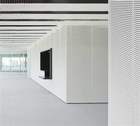 巴斯克大学科技园白色铝网拉伸网装饰总部大楼 铝网铝网拉伸网铝拉网吊顶铝拉网幕墙铝网装饰