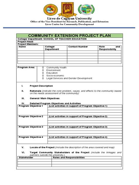 Community Extension Project Proposal Pdf Survey Methodology Methodology