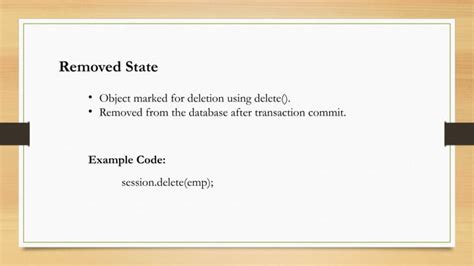 The Presentation Of Hibernate Lifecyclepptx