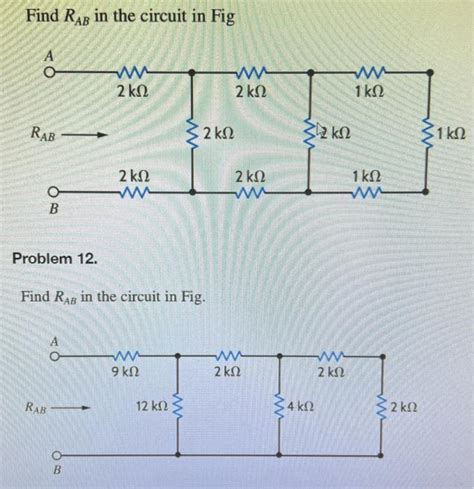 Solved Find RAB In The Circuit In Fig Problem Find RAB Chegg Com