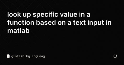 Gistlib Look Up Specific Value In A Function Based On A Text Input In