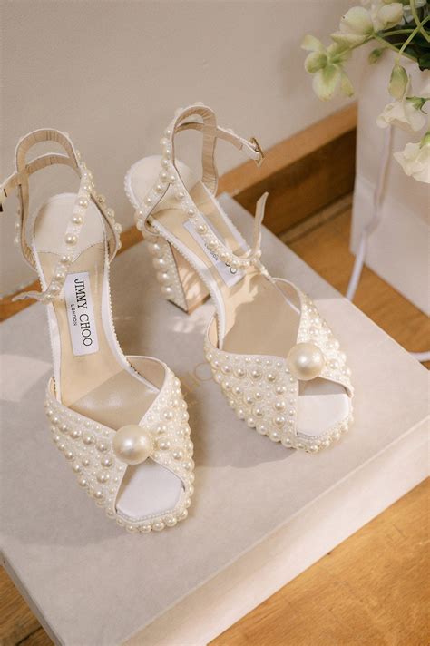Jimmy Choo White Wedding Shoes