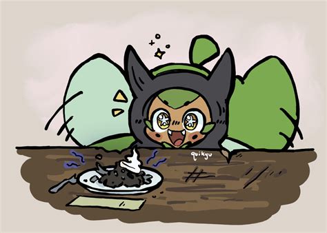 Ogerpon And Ogerpon Pokemon Drawn By Quikyu Danbooru