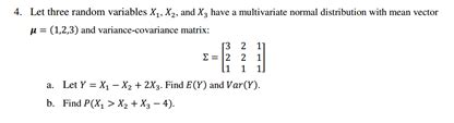 Solved Let Three Random Variables X 1 X 2 And X 3 Have A Chegg Com