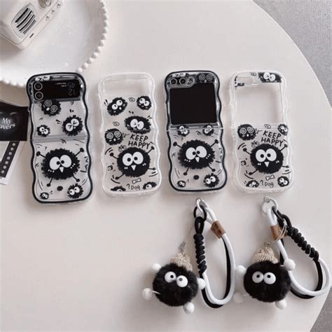 물결z플립케이스인형키링 갤럭시케이스 스트랩케이스 웨이브케이스 커플케이스 우정케이스 귀여운케이스 핸드폰케이스 생일선물 지플립 Z플립3 Z플립4 Z플립5 Z플립6 Y2k