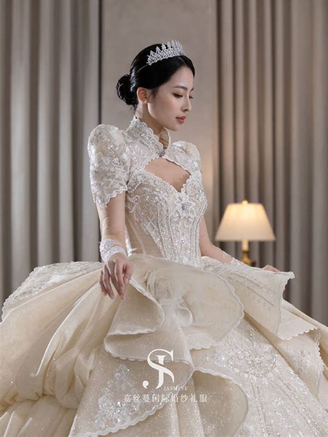 Knightly 【玛丽女王】全国jasmine嘉丝蔓国际婚纱礼服 中国婚博会官网