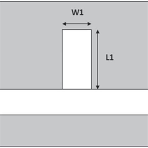 2d Schematic View Of Plasmonic Filter With Two Stubs Resonators Download Scientific Diagram