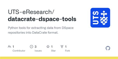 Github Uts Eresearchdatacrate Dspace Tools Python Tools For Extracting Data From Dspace