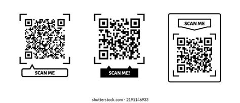 Scan Me Qr Code Design Qr Stock Vector Royalty Free 2191146933 Shutterstock