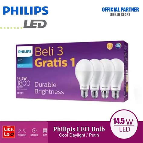 Jual Promo Lampu Philips Led Wat Beli Gratis Original Shopee Indonesia