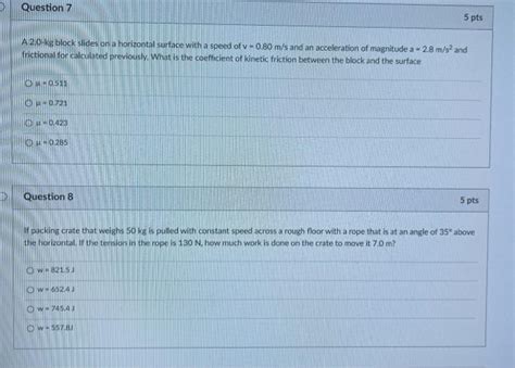 Solved A Ks Block Slides On A Horizontal Surface Witha Chegg Com