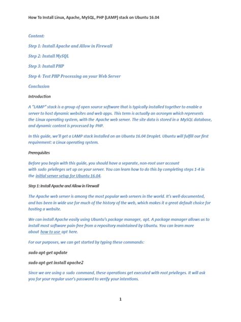 How To Install Linux Apache Mysql Php Lamp Stack On Ubuntu 1604