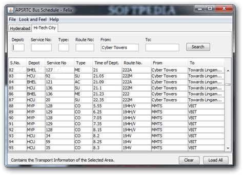 Apsrtc Bus Schedule Download Free Windows 10 Softpedia