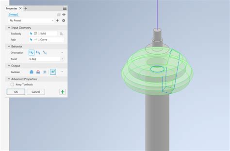 solved unable to revolve sweep a solid in inventor 2016 autodesk