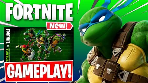 Tmnt Bundle Gameplay In Fortnite Teenage Mutant Ninja Turtles Youtube
