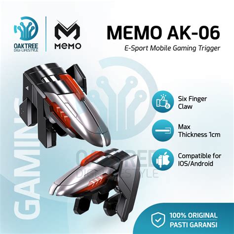 Jual Memo AK Firing Trigger L R PUBG FF FPS Six Finger Trigger Gaming Shopee Indonesia