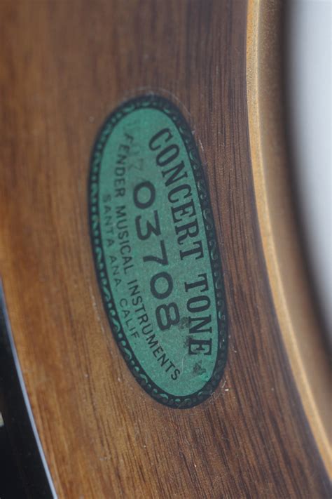 1960s Fender Concertone Deluxe 5 String Banjo Gold Engraved Plus Keith Scruggs Bump Tuners For