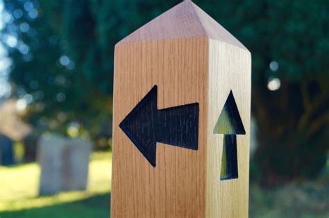 Engraved Oak Sign Posts Wooden Sign