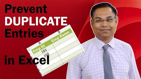 Data Validation Prevent Duplicate Entries In Excel Youtube