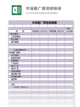 旅游费用明细表表格模板免费下载 excel表格 千图网