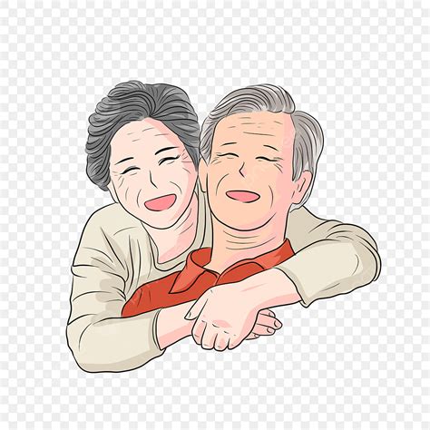 노인 늙은 커플 일러스트 할머니 노인 클립 아트 노인 늙은 부부 Png 일러스트 및 Psd 이미지 무료 다운로드 Pngtree