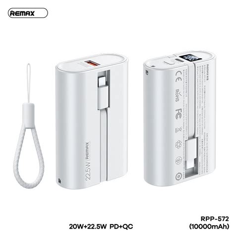 ֎pin Sạc Dự Phòng Remax Rpp 572 10000mah Qc3 0 Pd 22 5w