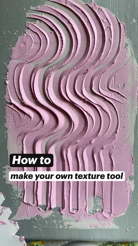 How To Make Your Own Texture Tool Art Tutorial Diy Wall Art