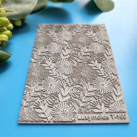 Polymer Clay Texture Tile Texture Mat Clay Stamp Polymer Clay Texture