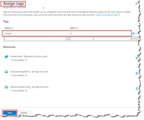 azure create tags azure lessons
