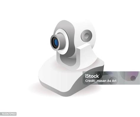기술 Cctv 스마트 카메라 Hd 아이소메트릭 일러스트레이션 개념 3차원 형태에 대한 스톡 벡터 아트 및 기타 이미지 3차원