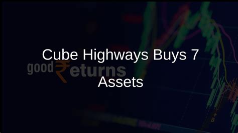 Cube Highways Trust Acquires Seven Highway Assets For Rs 5 172 Crore Goodreturns