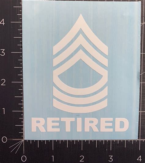 Retired Military Rank Etsy