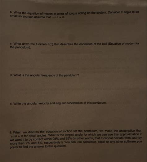 Solved Part I Problem A Mass M Hangs From A Massless Chegg Com