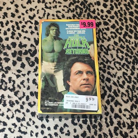 Sealed The Incredible Hulk Returns Vhs Starmaker Vhs Tape Sealed Comic Related Vhs Tape