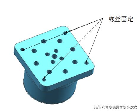 镶件的固定方法 标件库