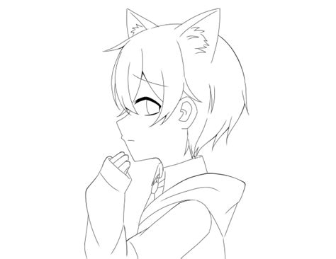 ケモ耳ころんくん 線画 ibisPaint