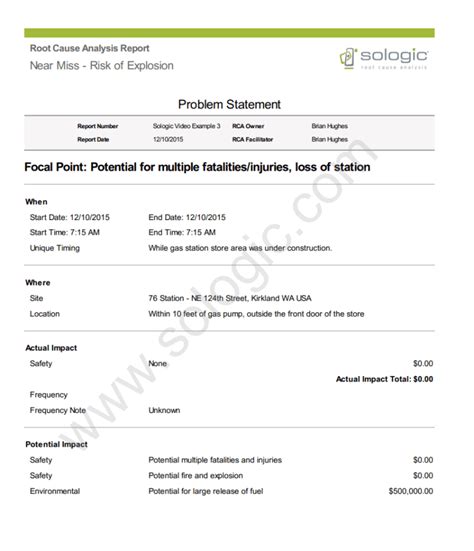 Professional Problem Analysis Template Free Excel Templates