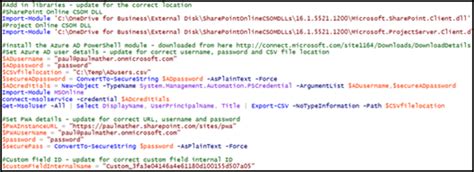 Update Projectonline Resource Custom Field Values Using Powershell With Data From Azuread