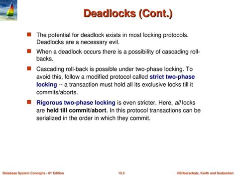 Database Management System In Deadlock Ppt